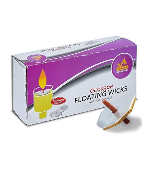 Eichlers.com: Floating Wicks - Octagon Shaped 50 Pack