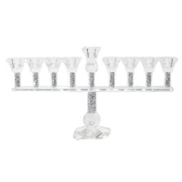 Eichlers.com: Crystal Menorah With Clear Cups