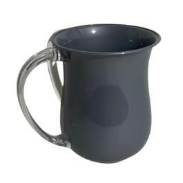 Eichlers.com: Metallic Silver Acrylic Washing Cup with 2 Clear Handles