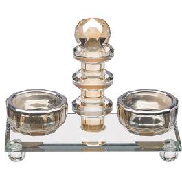 Eichlers.com: Crystal Salt & Pepper Stand - Gold