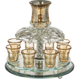 Eichlers.com: Crystal Wine Divider with 8 Small Cups