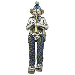 Eichlers.com: Polyresin Clown Figurine - Clarinet Player