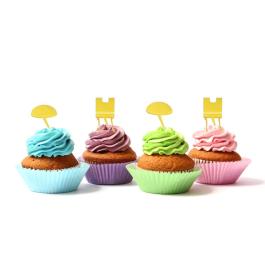 Eichlers.com: Lucite Cake Toppers - Kippa and Tzitzis - Gold