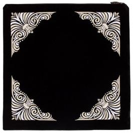Eichlers.com: Black Velvet Tallis Bag with Four Corner Design - Large