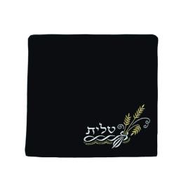 Eichlers.com: Black Fancy Velvet Tallis Bag with Small Tallis Design in ...
