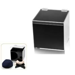 Eichlers.com: LUXE Kippa Box with Hinged Lid - Thicker Lucite