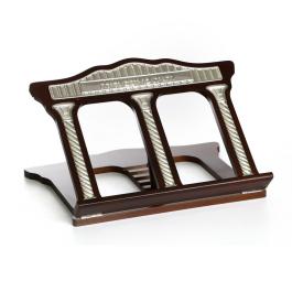 Eichlers.com: Table Top Wood and Silver Plated Shtender