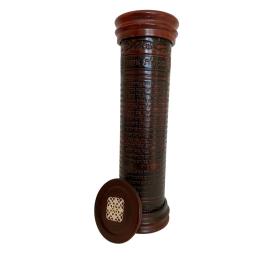 Eichlers.com: Antique Leather & Wood Megillah Holder 12"