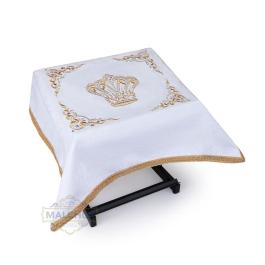 Eichlers.com: Malchut Shtender Cover - White Antique Velvet
