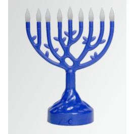 Eichlers.com: LED Tree of Life Menorah (Blue)