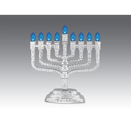 Eichlers.com: Silvertone Electric Knesset Menorah with the Symbols of ...