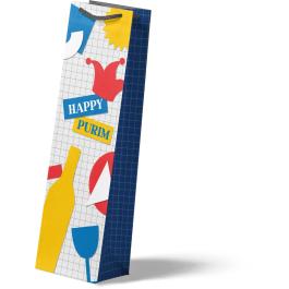 Eichlers.com: Colorful Happy Purim Wine Bags - 12/Pk