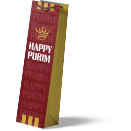 Eichlers.com: Elegant Happy Purim Wine Bags - 12/Pk