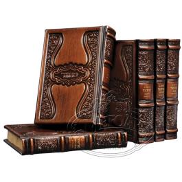 Eichlers.com: Antique Leather Machzor 5 Vol. Set - Bronze