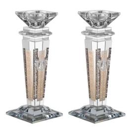 Eichlers.com: Set Of Crystal Candlesticks