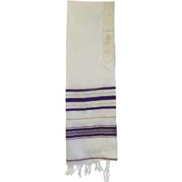 Eichlers.com: Acrylic Tallis - Purple/Gold - Traditional